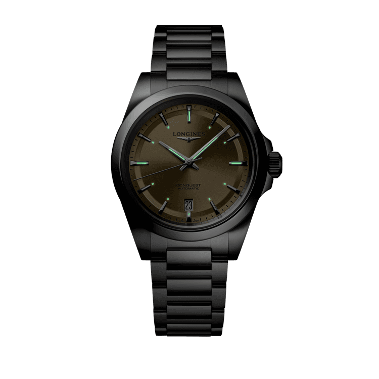 Conquest Automatic watch 38mm Sunray Champagne, L37204626 | Longines US